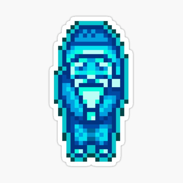 "Stardew Valley Grandpa Ghost" Sticker for Sale by aiya-pixels | Redbubble