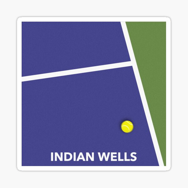 "Tennis Indian Wells Masters Artwork" Sticker for Sale by TieBreak ...