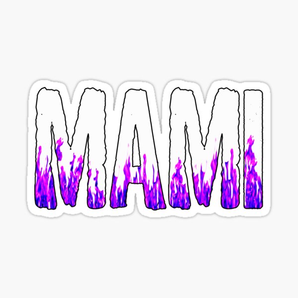 "Mami Purple Flames Papi of Judgment Day" Sticker for Sale by ...