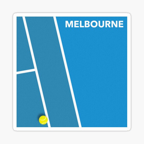 "Tennis Australian Open Artwork" Sticker for Sale by TieBreak-Tennis ...