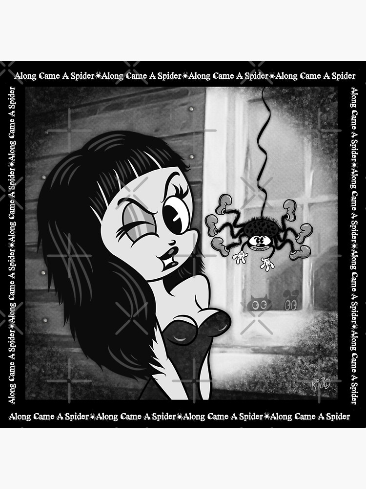"Along Came A Spider - Retro Hottie" Sticker for Sale by DopeRetroSwag ...
