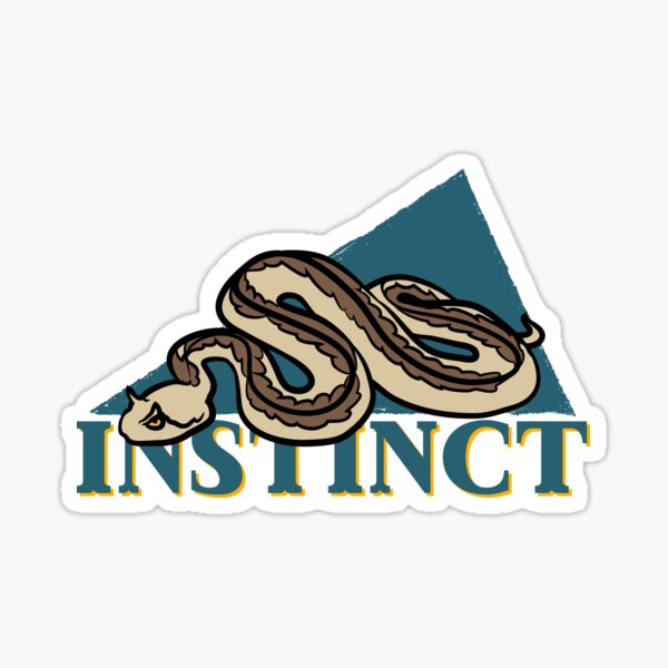 "Instinct cool snake design" Sticker for Sale by reka88 | Redbubble
