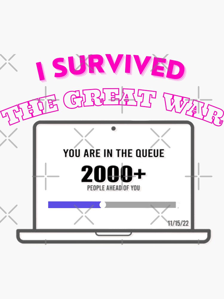 "i survived the great war taylor swift" Sticker for Sale by ...