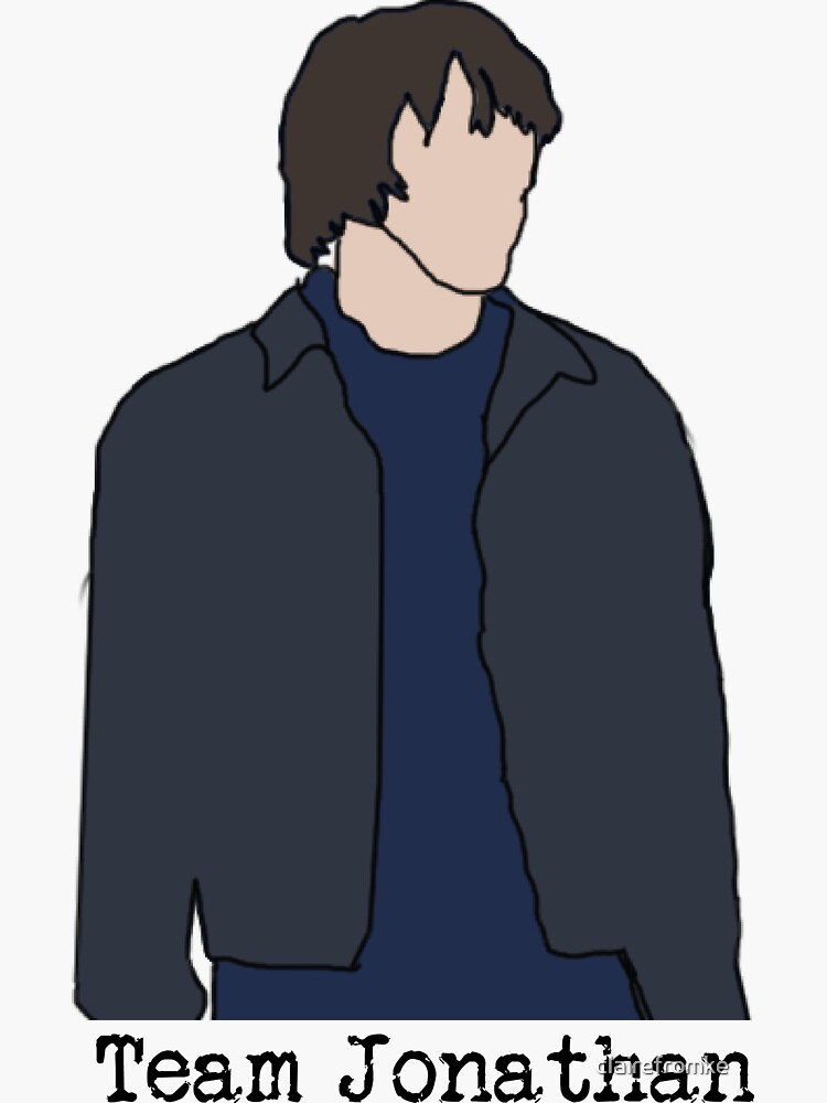 "Team Jonathan-Stranger Things" Sticker for Sale by clairefromke ...