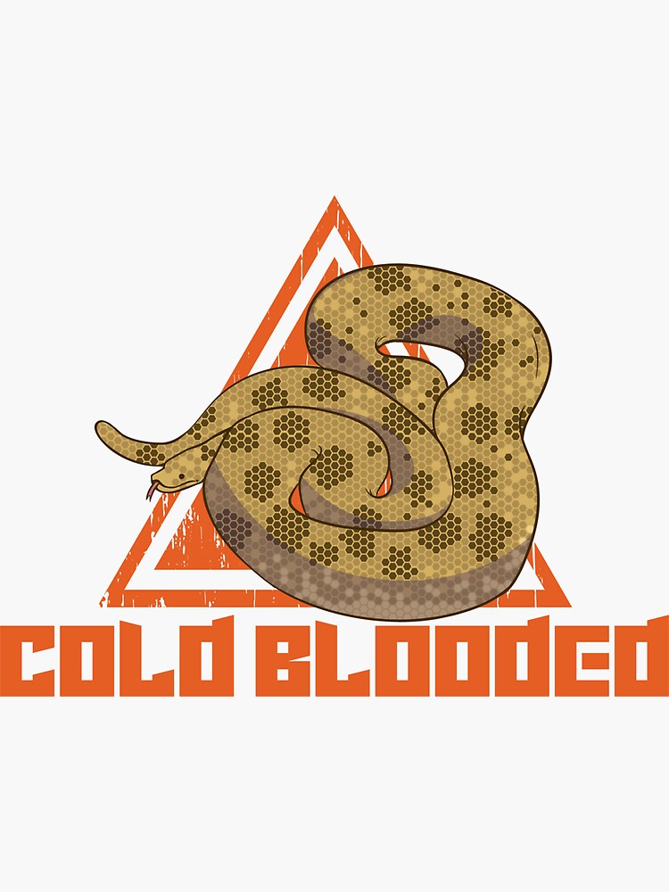 "Cold blooded cool snake design" Sticker for Sale by reka88 | Redbubble