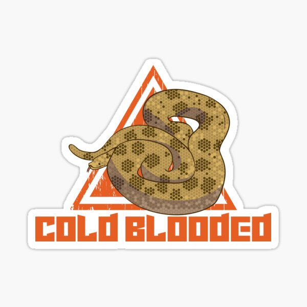 "Cold blooded cool snake design" Sticker for Sale by reka88 | Redbubble