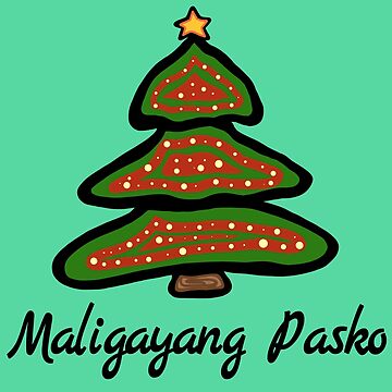 "Maligayang Pasko Filipino Christmas Tree Filipinos Greeting" Greeting ...