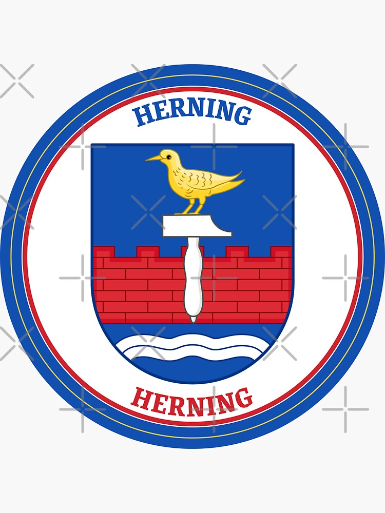 "City of Herning" Sticker for Sale by FedSherDesign | Redbubble