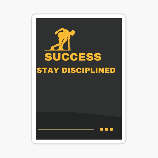 "Discipline" Sticker for Sale by PMILART | Redbubble