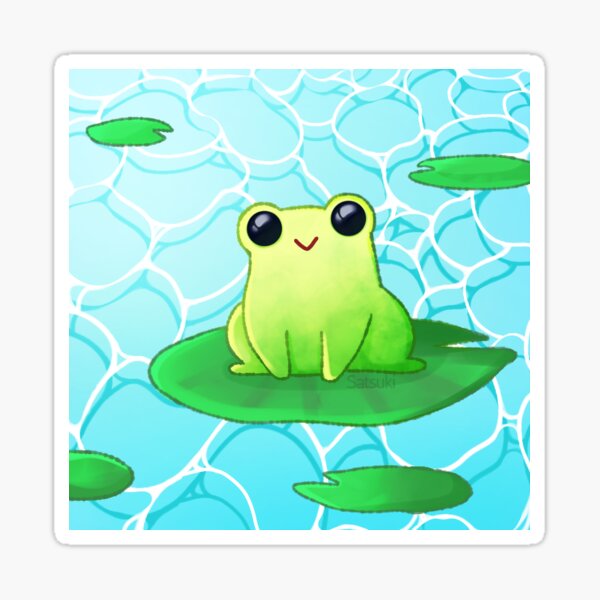 "Little frog sticker" Sticker for Sale by Satsuki-art | Redbubble
