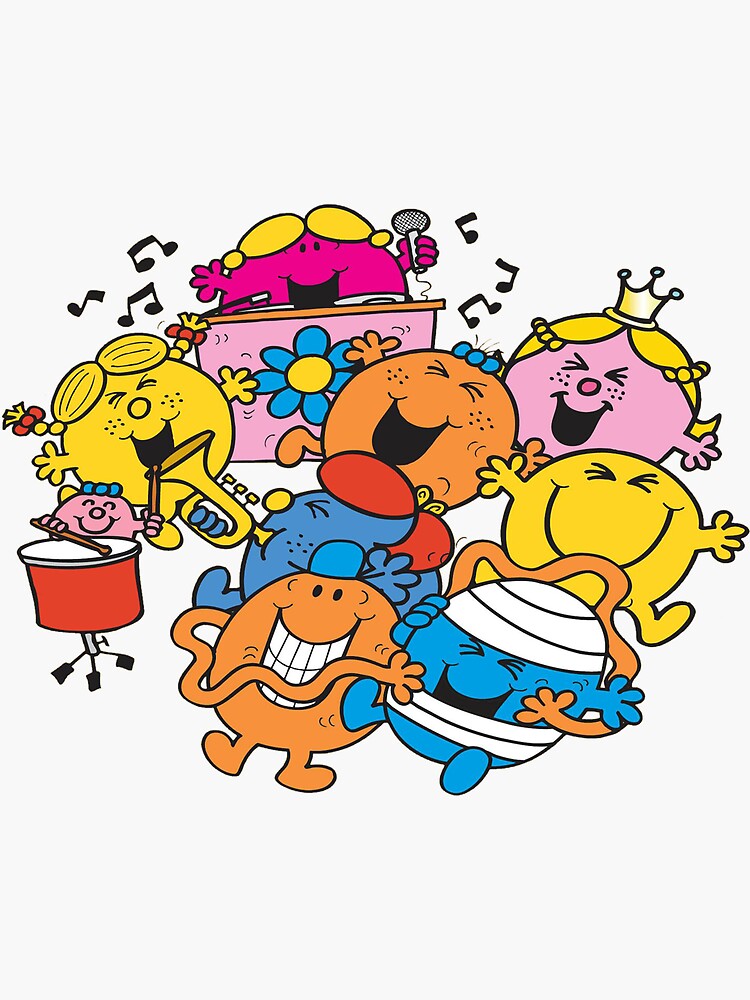 "Mr. Men and Little Miss, The Mr. Men" Sticker for Sale by Store-Baby ...