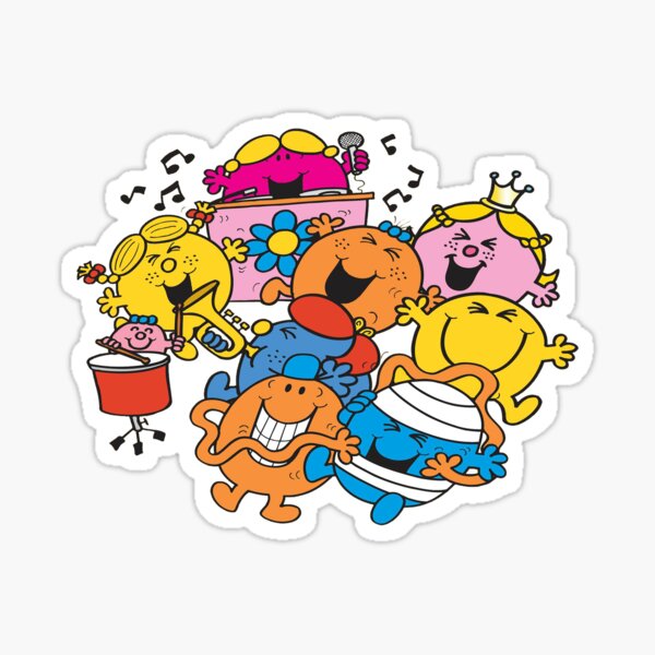 "Mr. Men and Little Miss, The Mr. Men" Sticker for Sale by Store-Baby ...