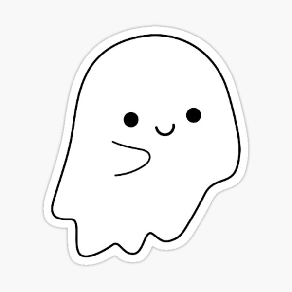 "My Cute Little Ghost" Sticker for Sale by printory | Redbubble