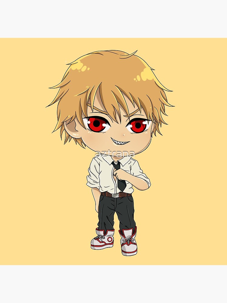 "Chibi Denji - Chainsaw Man " Poster for Sale by aztrana | Redbubble