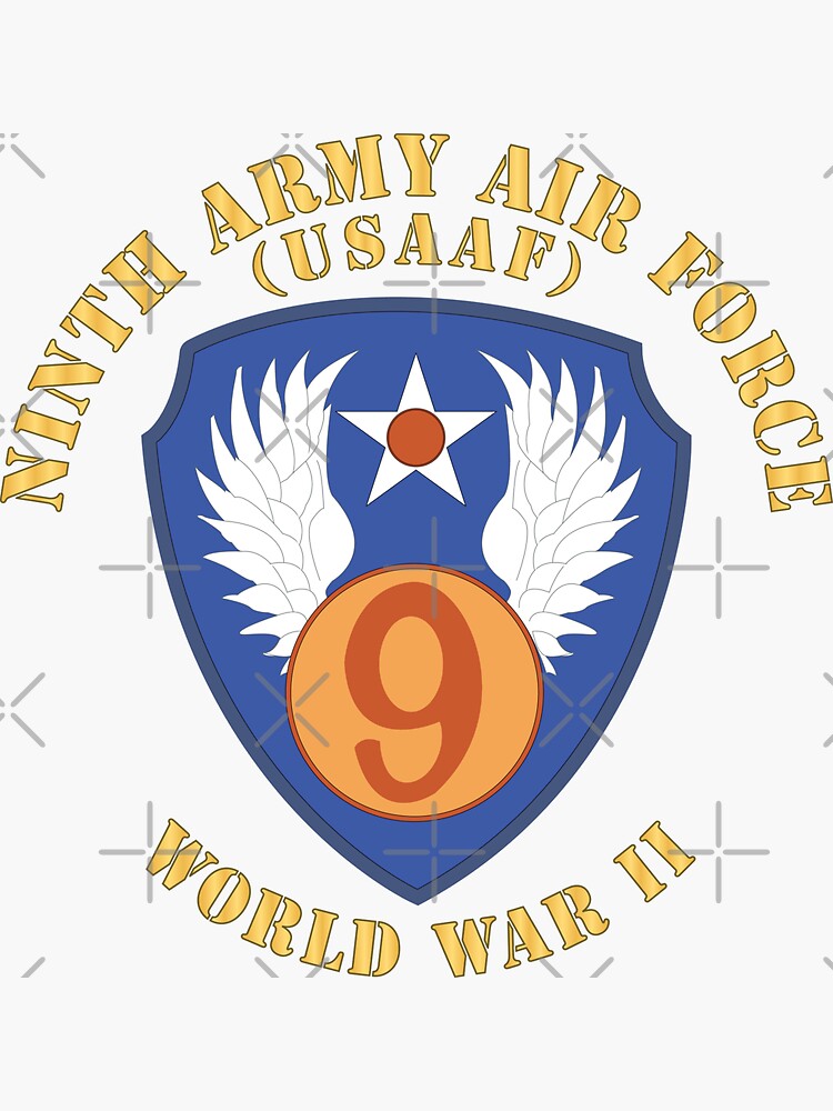 "AAC - SSI - 9th Air Force - WWII - USAAF x 300" Sticker for Sale by ...