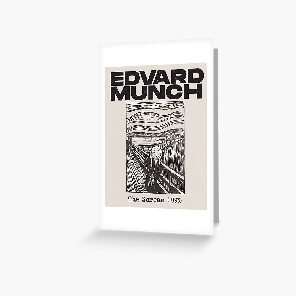 "Edvard Munch The Scream (1893)" Greeting Card for Sale by ryunsArt ...