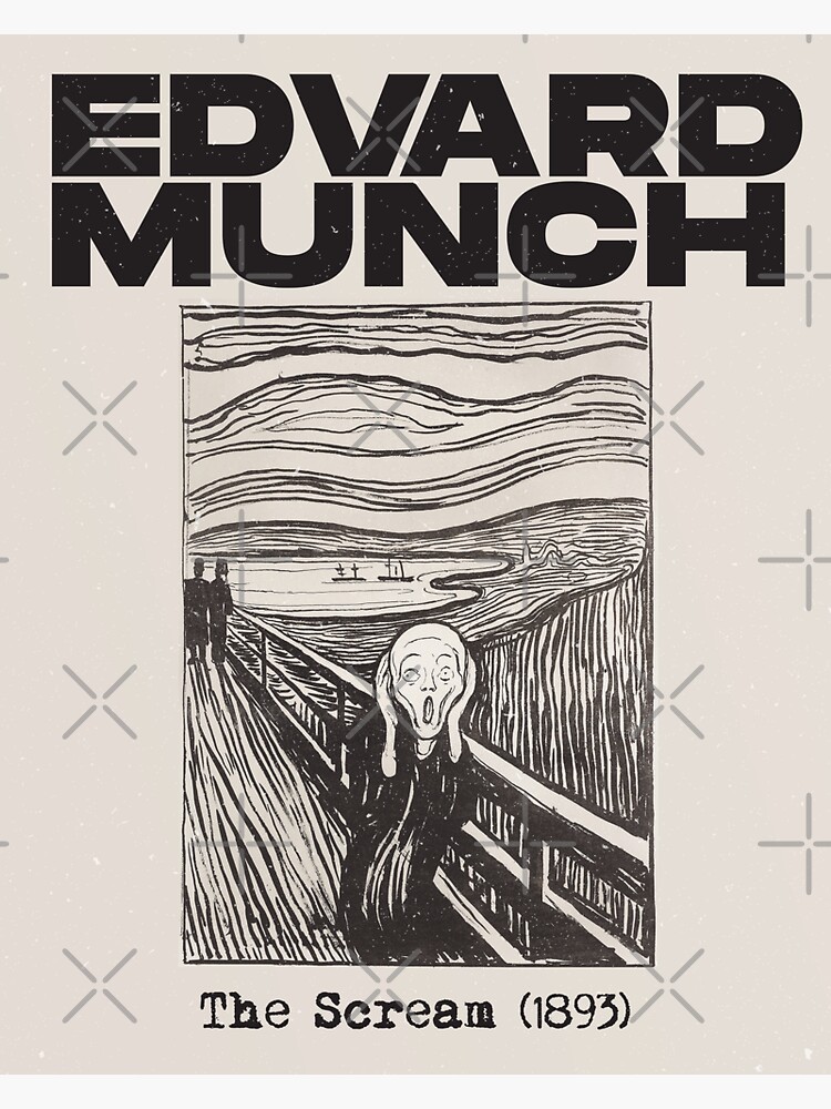 "Edvard Munch The Scream (1893)" Sticker for Sale by ryunsArt | Redbubble