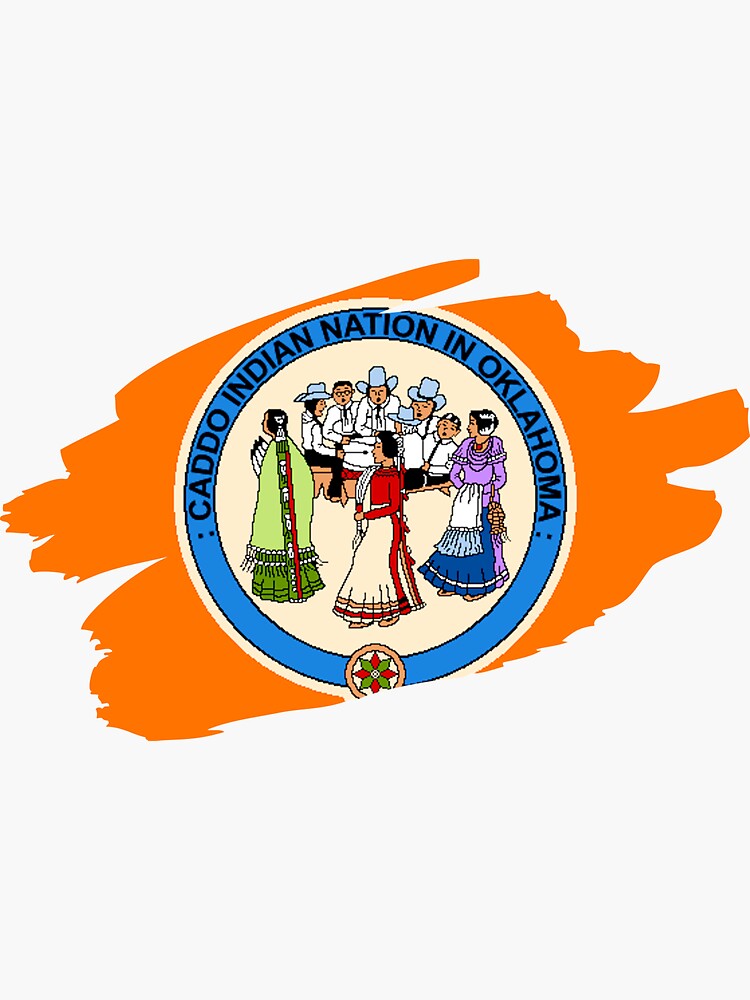 "Caddo Nation of Oklahoma Brushstroked" Sticker for Sale by artyflyers ...