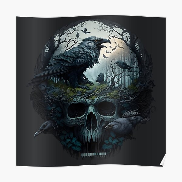"The Crows - Necro Merch " Poster for Sale by NecroMerch | Redbubble