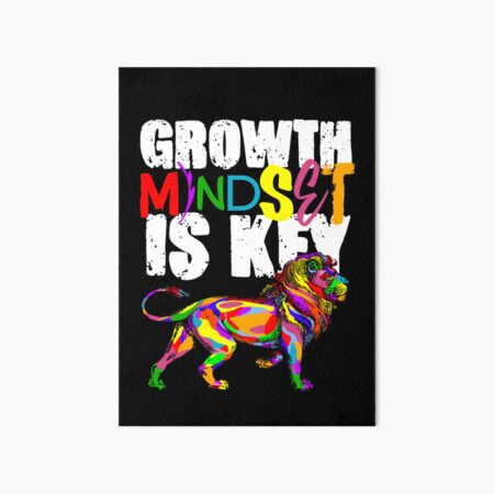 "Growth Mindset is key | Strong Mindset | Mindset is everything" Art ...