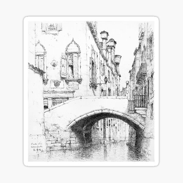 "Ponte dei Miracoli Venice" Sticker for Sale by MARWA-STORE | Redbubble