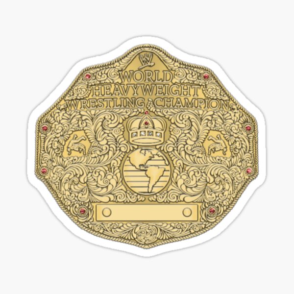 "World Heavyweight Championship Wrestling Belt" Sticker for Sale by ...