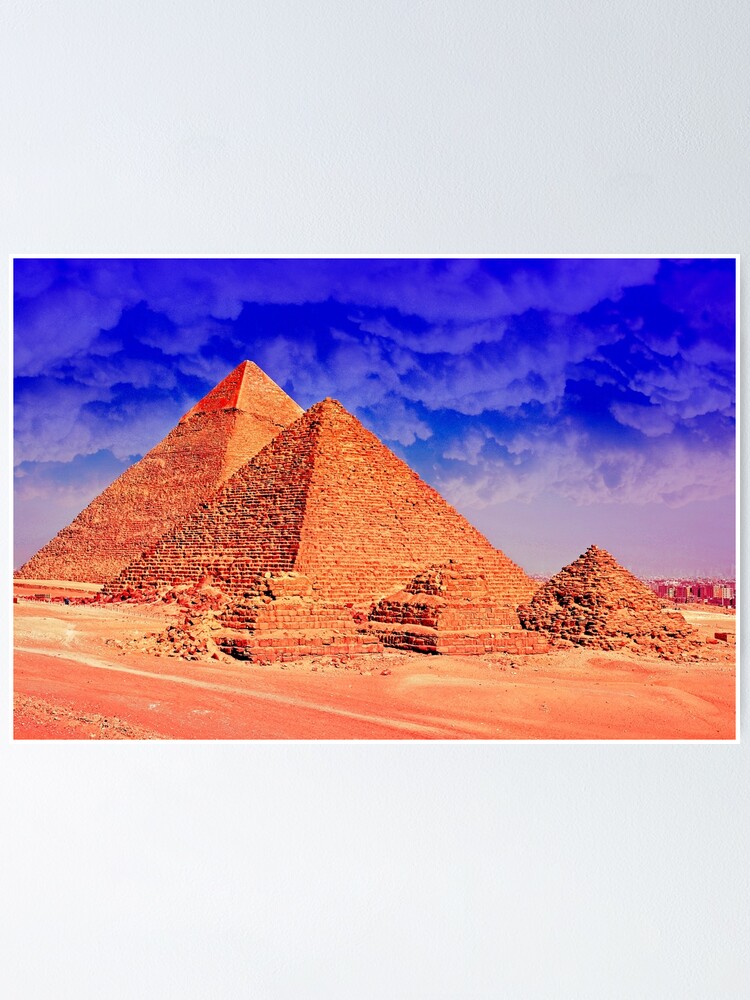 "The pyramids of Giza" Poster for Sale by ZeZoDesign | Redbubble