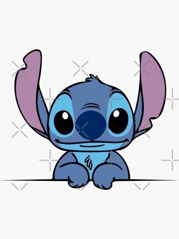 "Lilo and Stitich - Stitich Face - Stitich Peeker" Sticker for Sale by ...