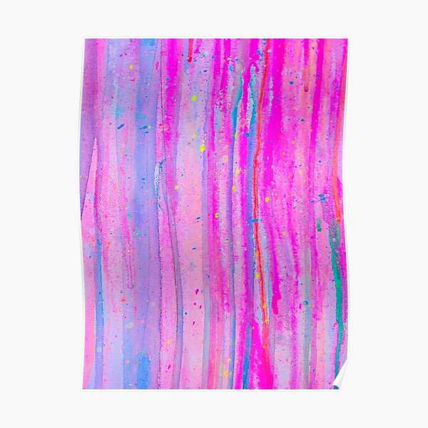"Pink Dripping Dream" Poster for Sale by ArtbyLaurenLiz | Redbubble