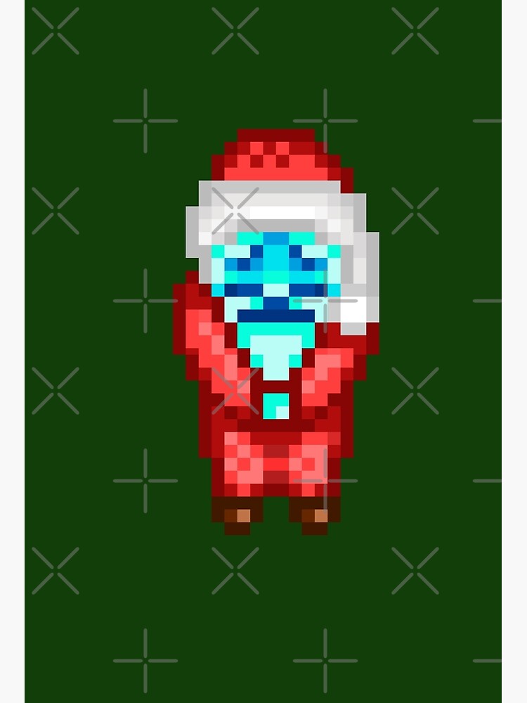 "Stardew Valley Grandpa Santa" Poster for Sale by aiya-pixels | Redbubble