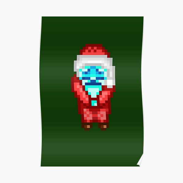 "Stardew Valley Grandpa Santa" Poster for Sale by aiya-pixels | Redbubble