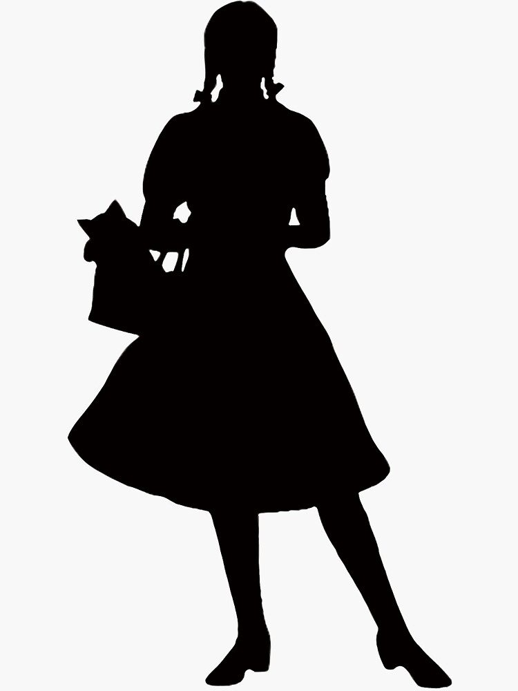 "Dorothy Silhouette " Sticker for Sale by ToStockwell | Redbubble