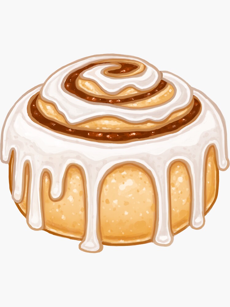 "Big Cinnamon Roll" Sticker by MidaDesigns | Redbubble