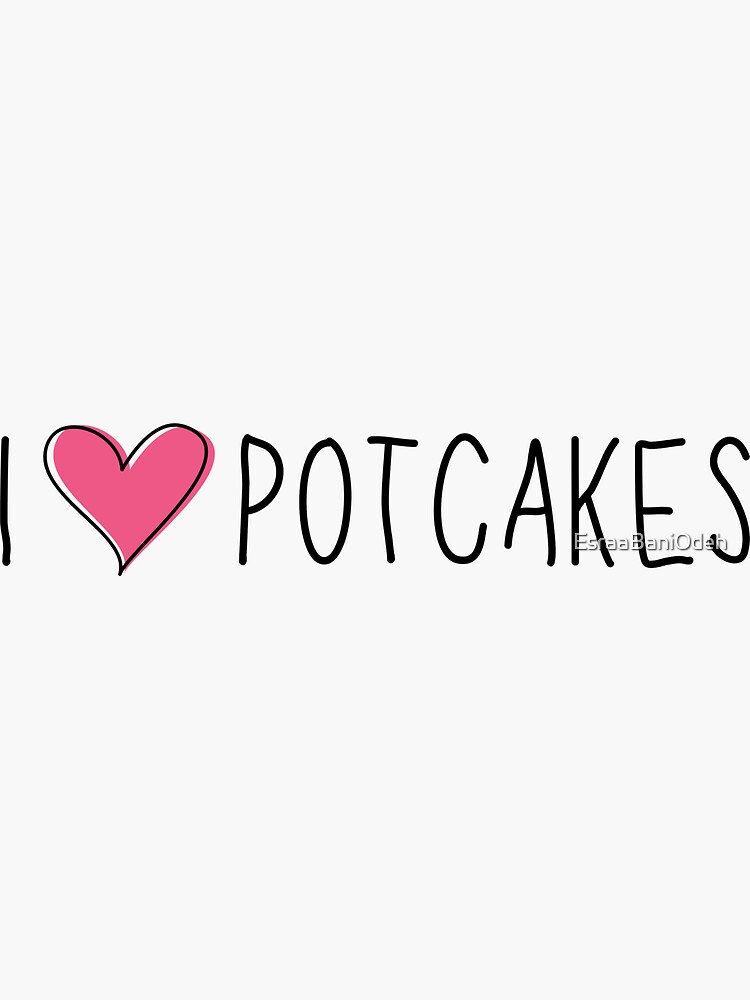 "I Love Potcakes for Dog Lover Dad Mom" Sticker for Sale by ...