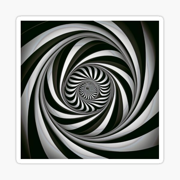 "Optical illusion" Sticker for Sale by badbug | Redbubble