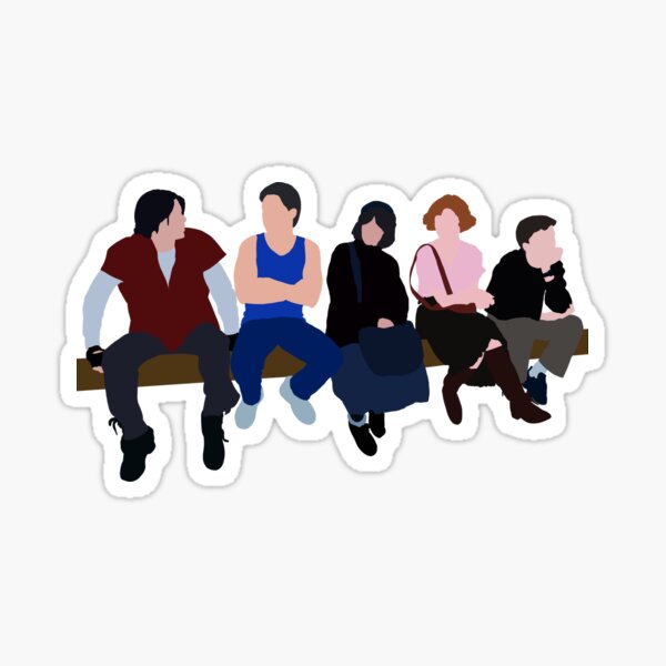 "Breakfast club" Sticker for Sale by deez-doodles | Redbubble