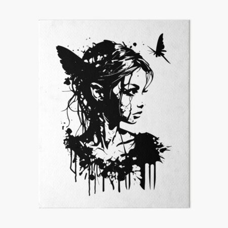 "beautiful fae elf graffiti style" Art Board Print for Sale by badbug ...