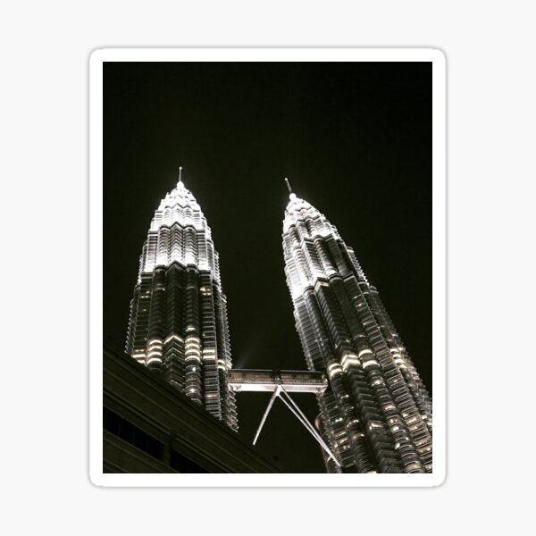 "KLCC Towers" Sticker for Sale by Hiyun | Redbubble