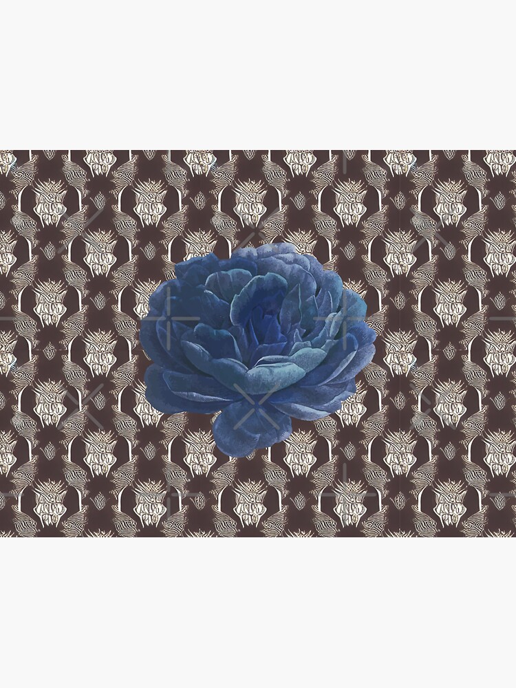 "Sophistication aesthetic glamour italian floral brown pattern" Sticker ...