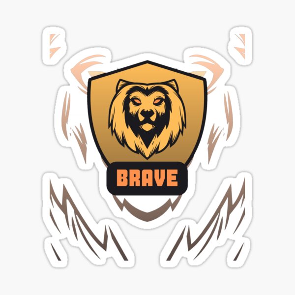 "BRAVE" Sticker for Sale by 7figure | Redbubble