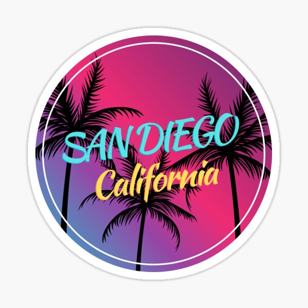 "San Diego - California" Sticker for Sale by MtWoodsonSales | Redbubble