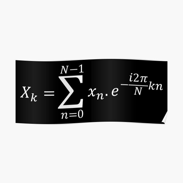 "Discrete Fourier Transform Equation Math Basics" Poster for Sale by ...
