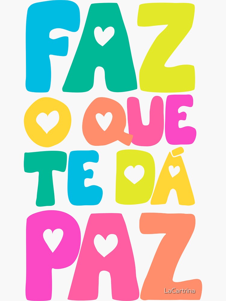 "FAZ PAZ" Sticker for Sale by LaCartrina | Redbubble