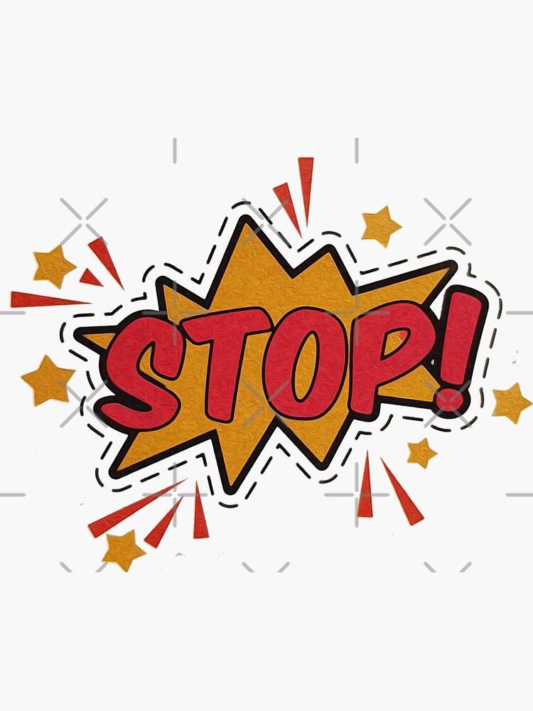 "Stop Sign" Sticker for Sale by Elshazly200 | Redbubble