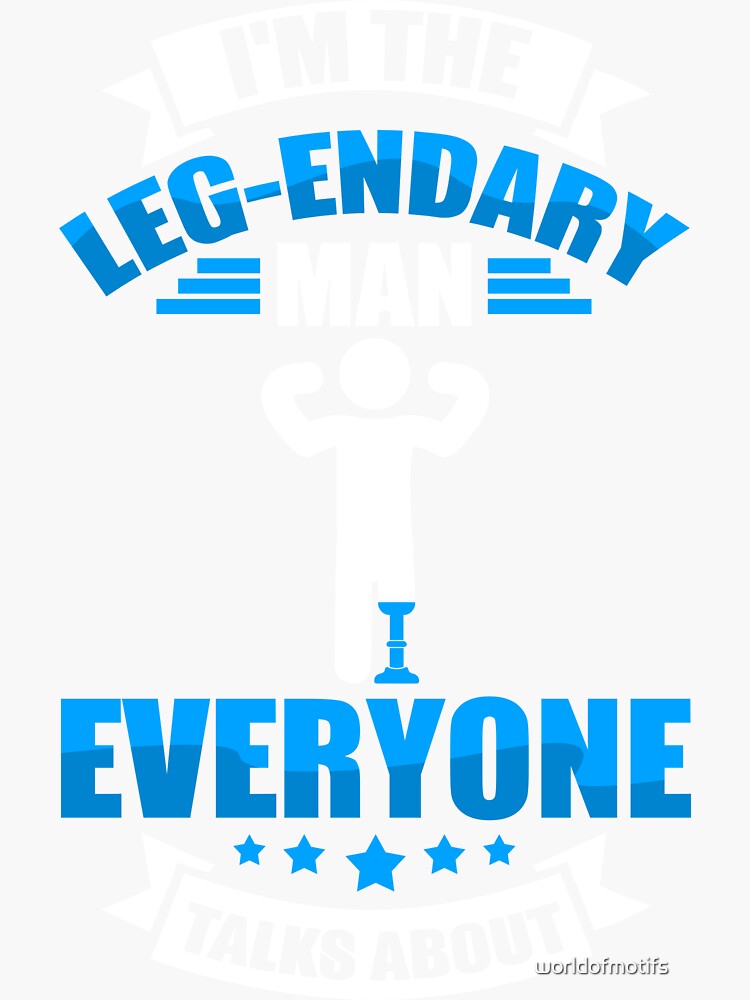 Prosthetic Leg Amputee Bionic Leg Sticker For Sale By Worldofmotifs Redbubble