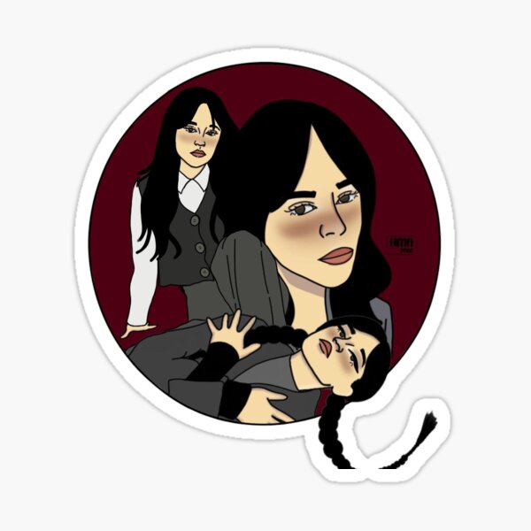 "'Wednesday' Series Artwork" Sticker for Sale by hmneighbors | Redbubble