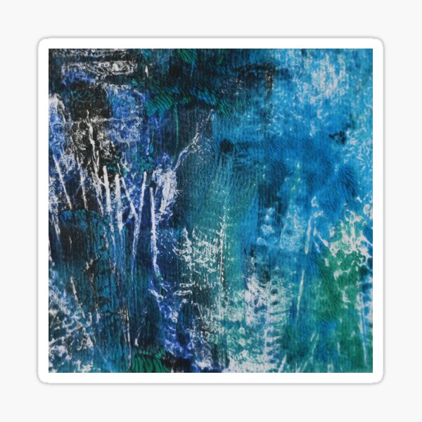 "Llana Reiki Shades of Blue Earthing" Sticker for Sale by BenitaJayne ...