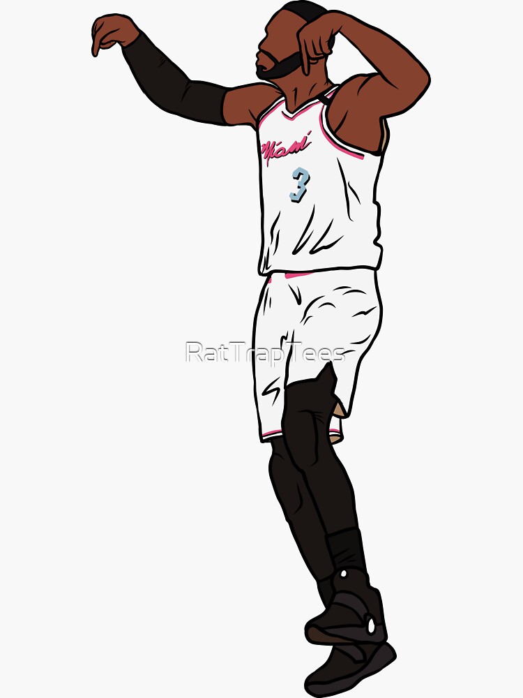 "Dwyane Wade Vice Celebration" Sticker for Sale by RatTrapTees | Redbubble