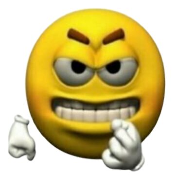 "Goofy Angry emoji" Sticker for Sale by Shrewd-Mood | Redbubble