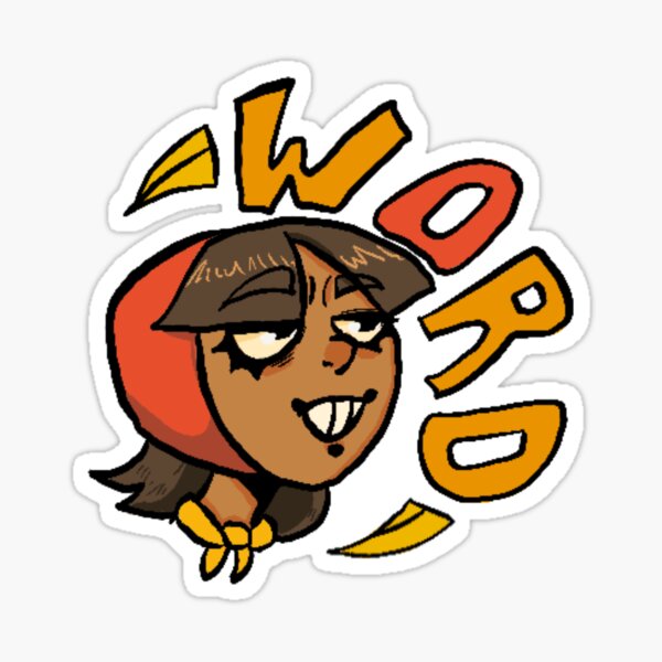 "Wordgirl" Sticker for Sale by JUstiCeArT33 | Redbubble